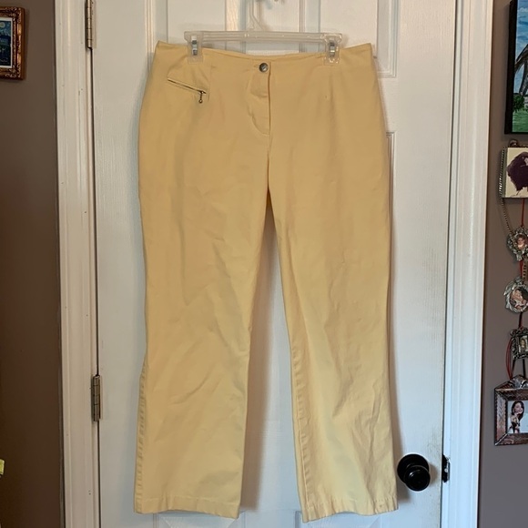 vanilia | Pants & Jumpsuits | Vanilia Butter Yellow Pants | Poshmark